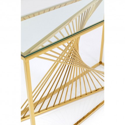 Console Laser 120x40cm dorée – Dépôt Style – Meubles design à Bruxelles
