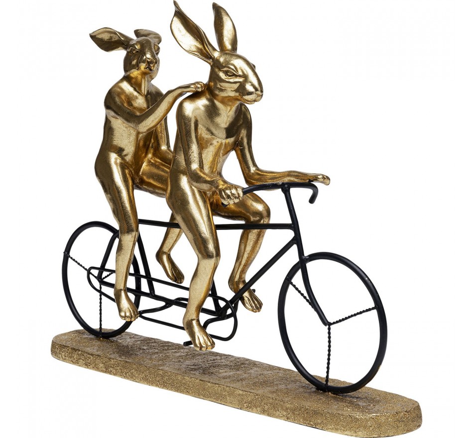 Déco tandem lapins dorés – Dépôt Style – Meubles design à Bruxelles