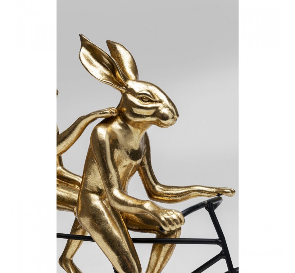 Déco tandem lapins dorés – Dépôt Style – Meubles design à Bruxelles