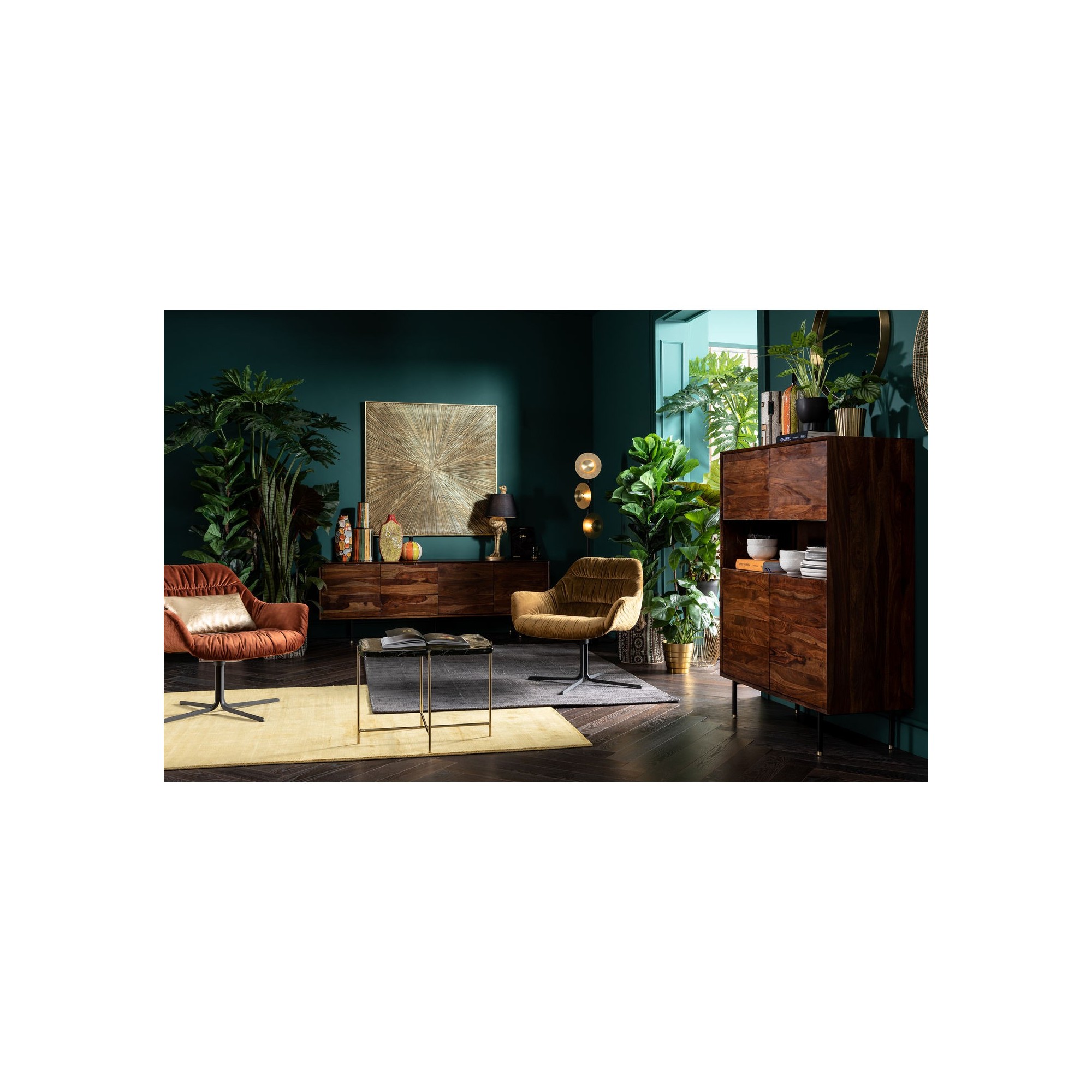 Lampe autruche dorée – Dépôt Style – Meubles design à Bruxelles