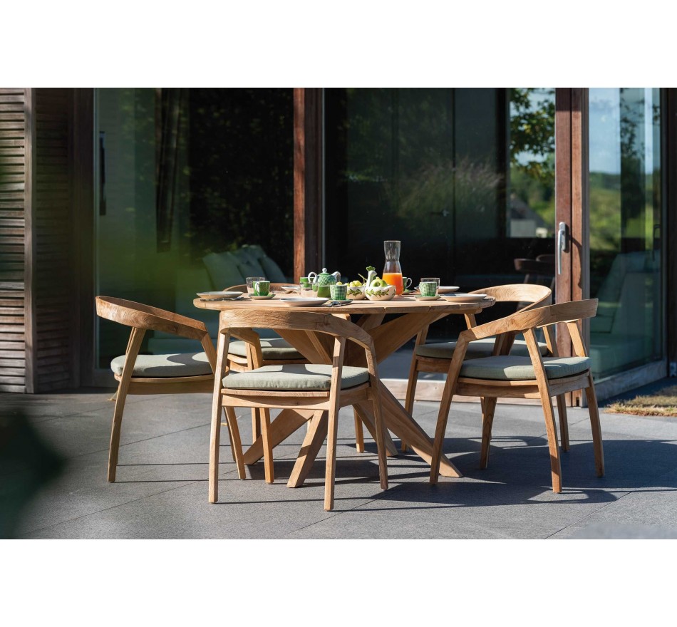 Table de jardin ronde Java 165cm Gescova – Dépôt Style – Meubles design ...