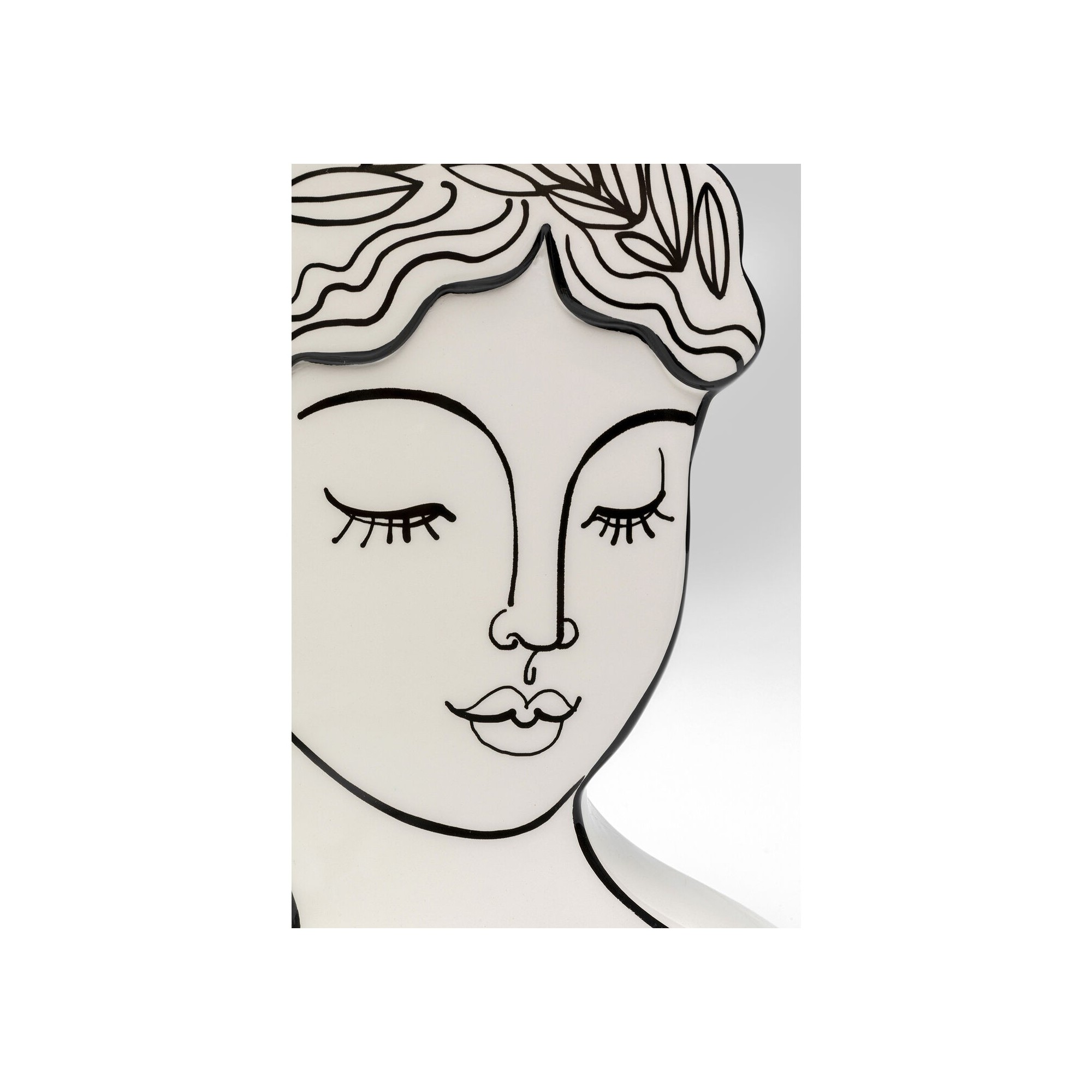 Vase Favola femme buste blanc et noir – Dépôt Style – Meubles design à ...